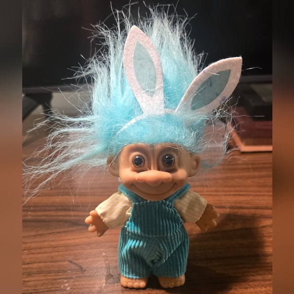Russ | Toys | Russ Easter Troll Doll With Bunny Ears And Overalls ...